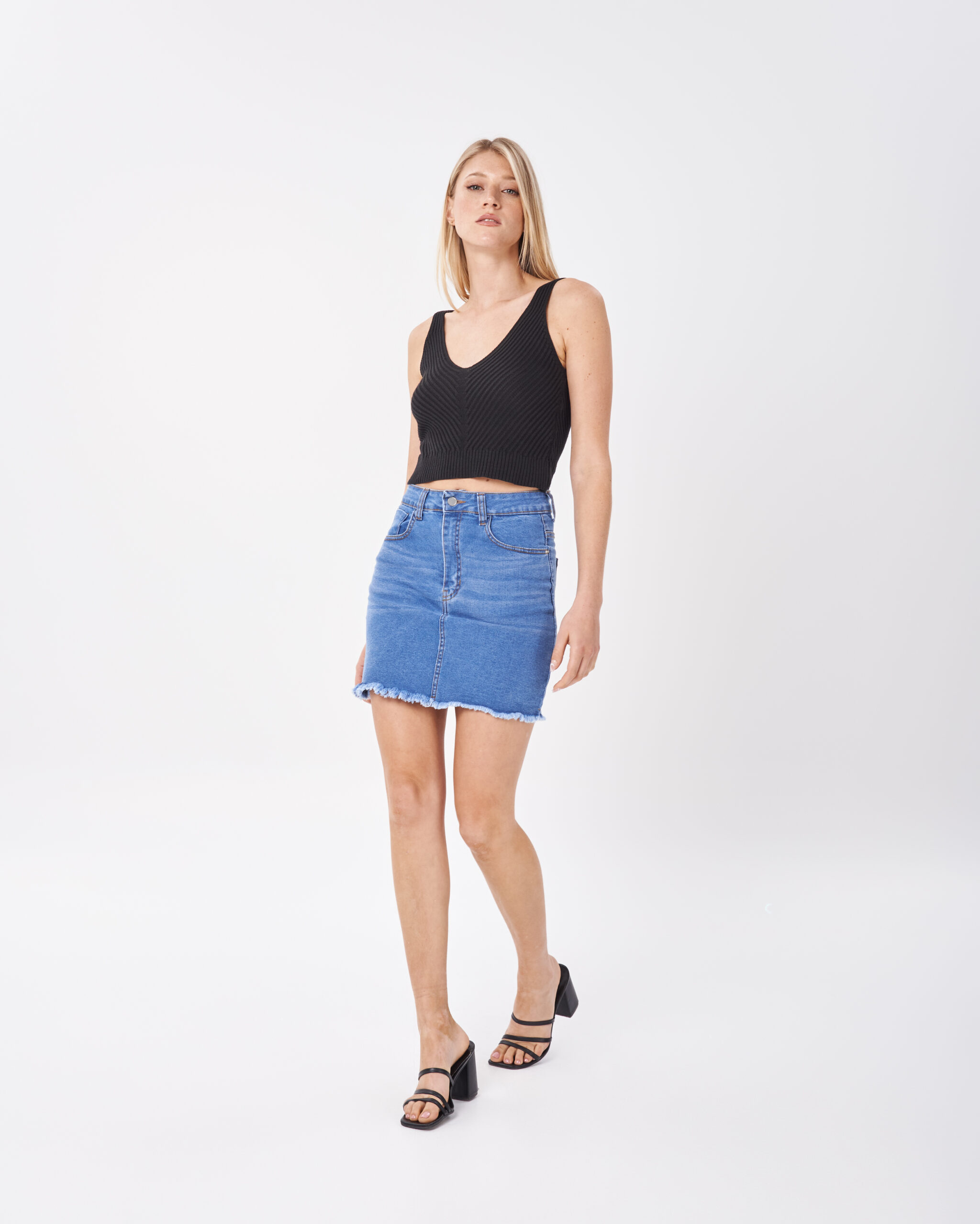 Pollera Jean Nigeria Azul – Vertu Jeans