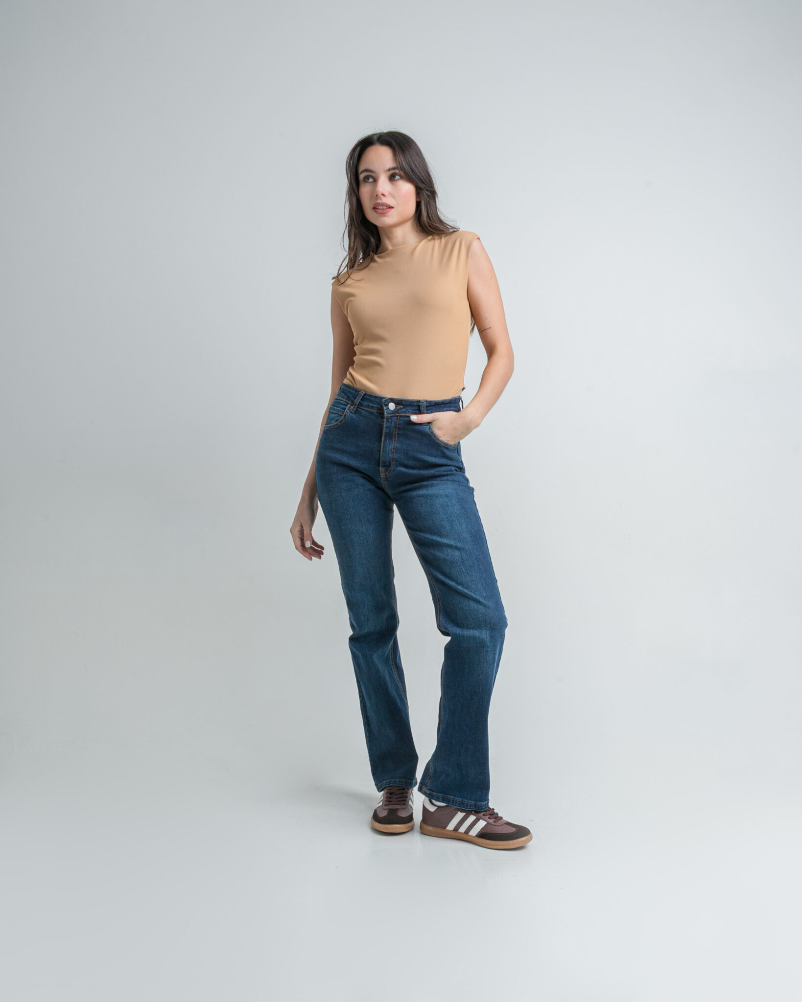 Pantalón Jean Confort Recto Elena Azul – Vertu Jeans