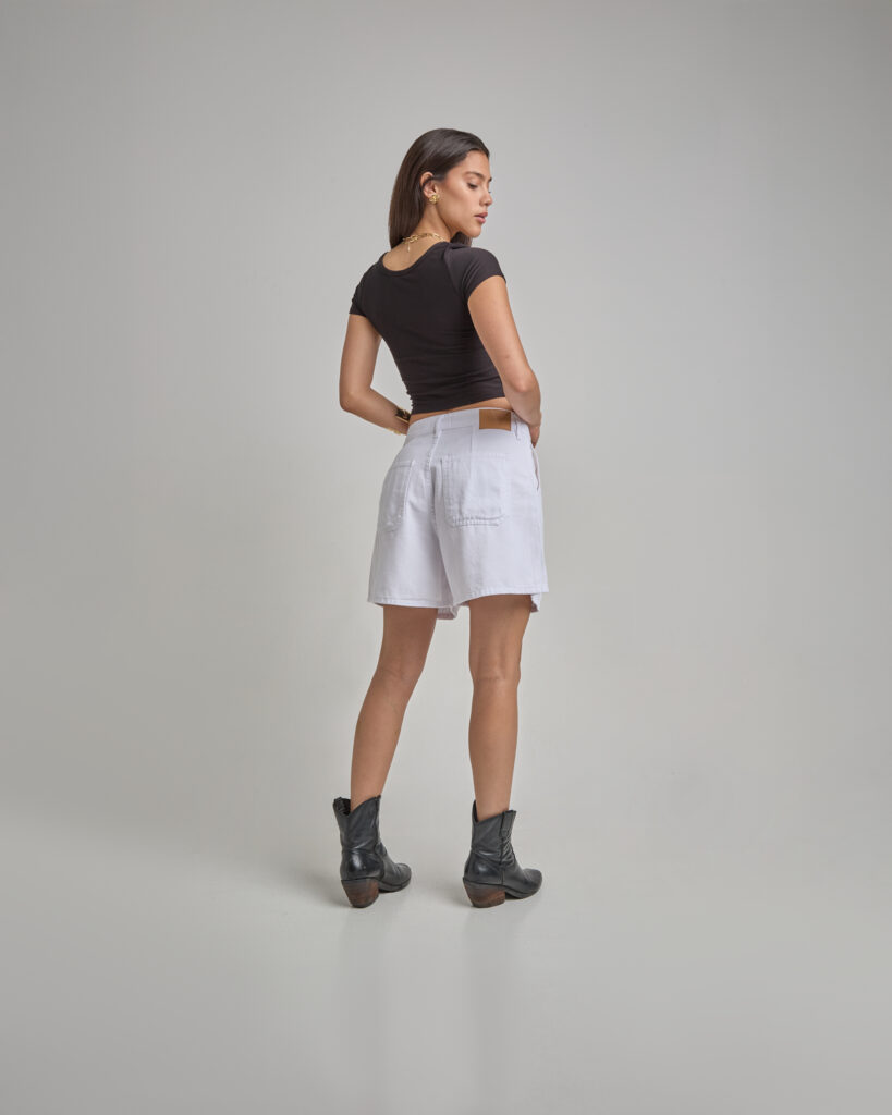 Short Jean Balvin Blanco – Vertu Jeans
