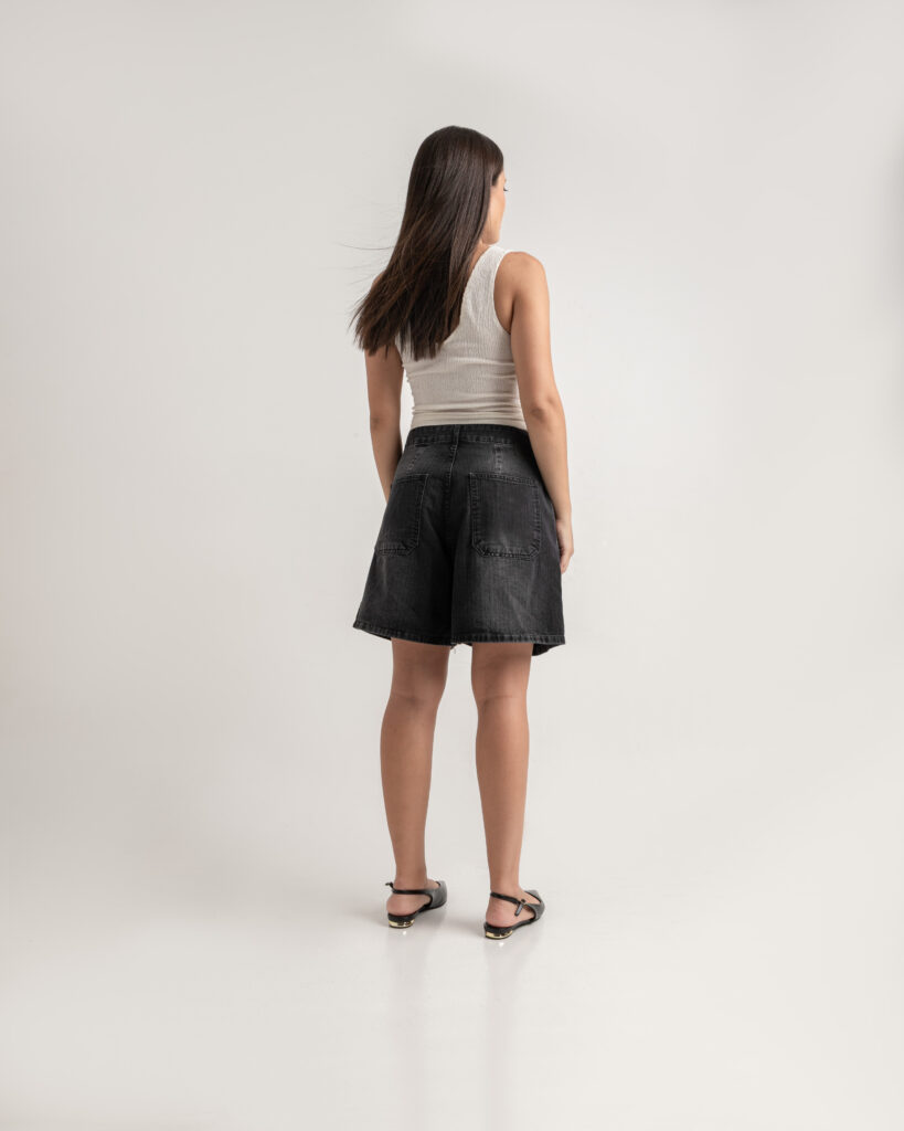 Short Jean Balvin Negro Rayado – Vertu Jeans
