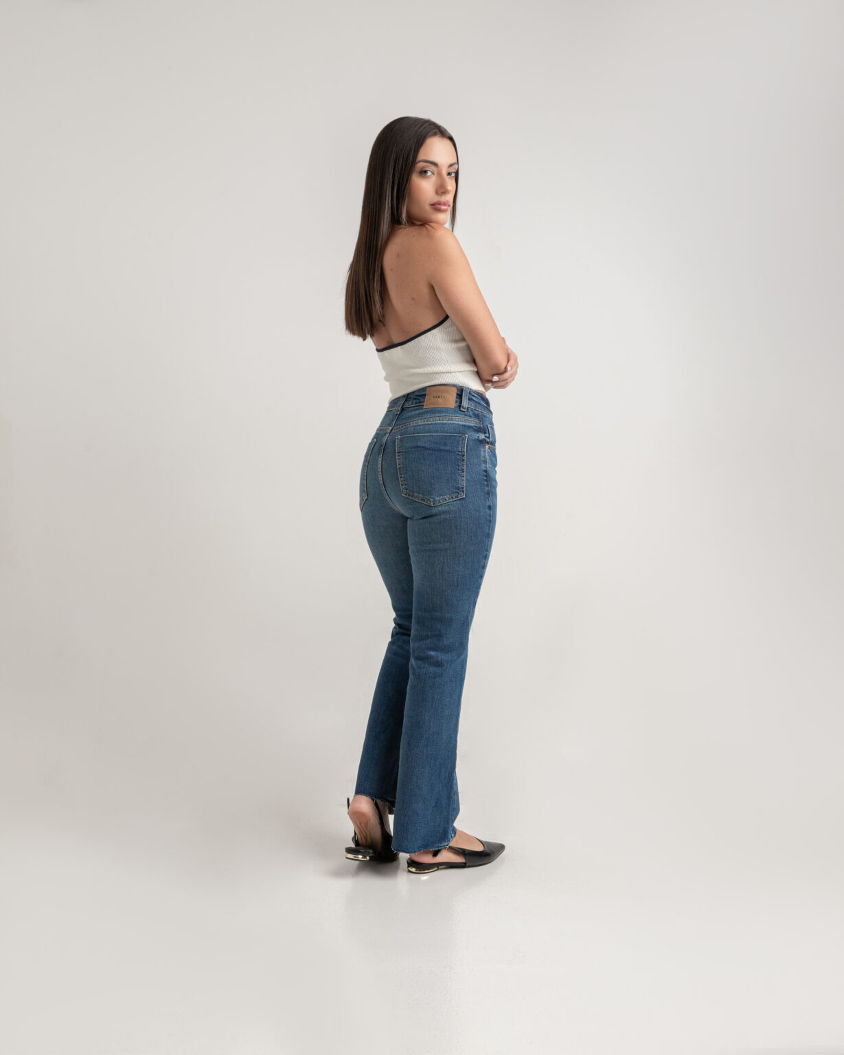 Pantalón Jean Flare Liam Azul – Vertu Jeans